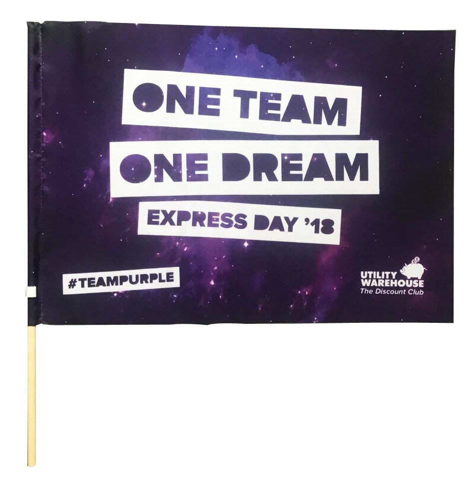 AMT Trade. Hand Waving Flags